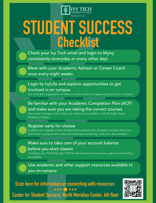 Center for Student Success - Ivy Tech Community College